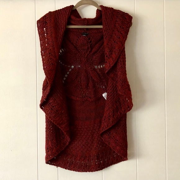 Urban Outfitters | Sweaters | New One Directions Burgundy Crochet ...